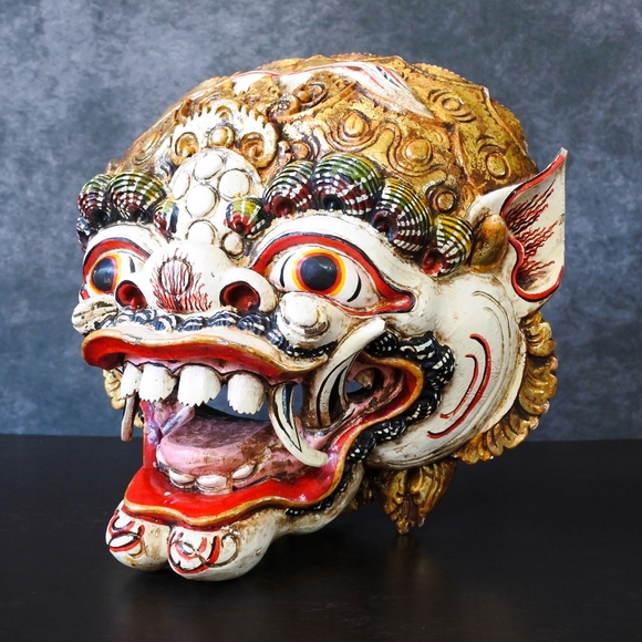 Vintage | Art | Vintage Balinese Old Topeng Barong Wooden Hand Painted ...